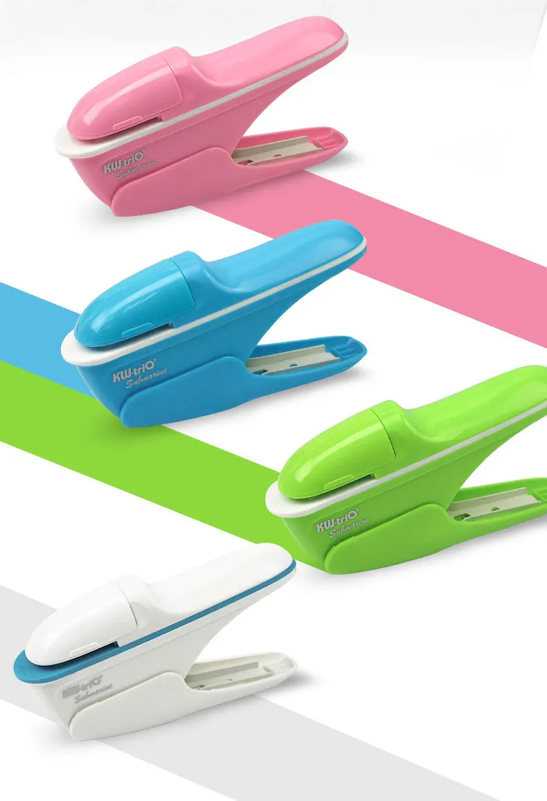 Hand-held Mini Safe Stapler Without Staples Staple Free Stapleless 7 ...