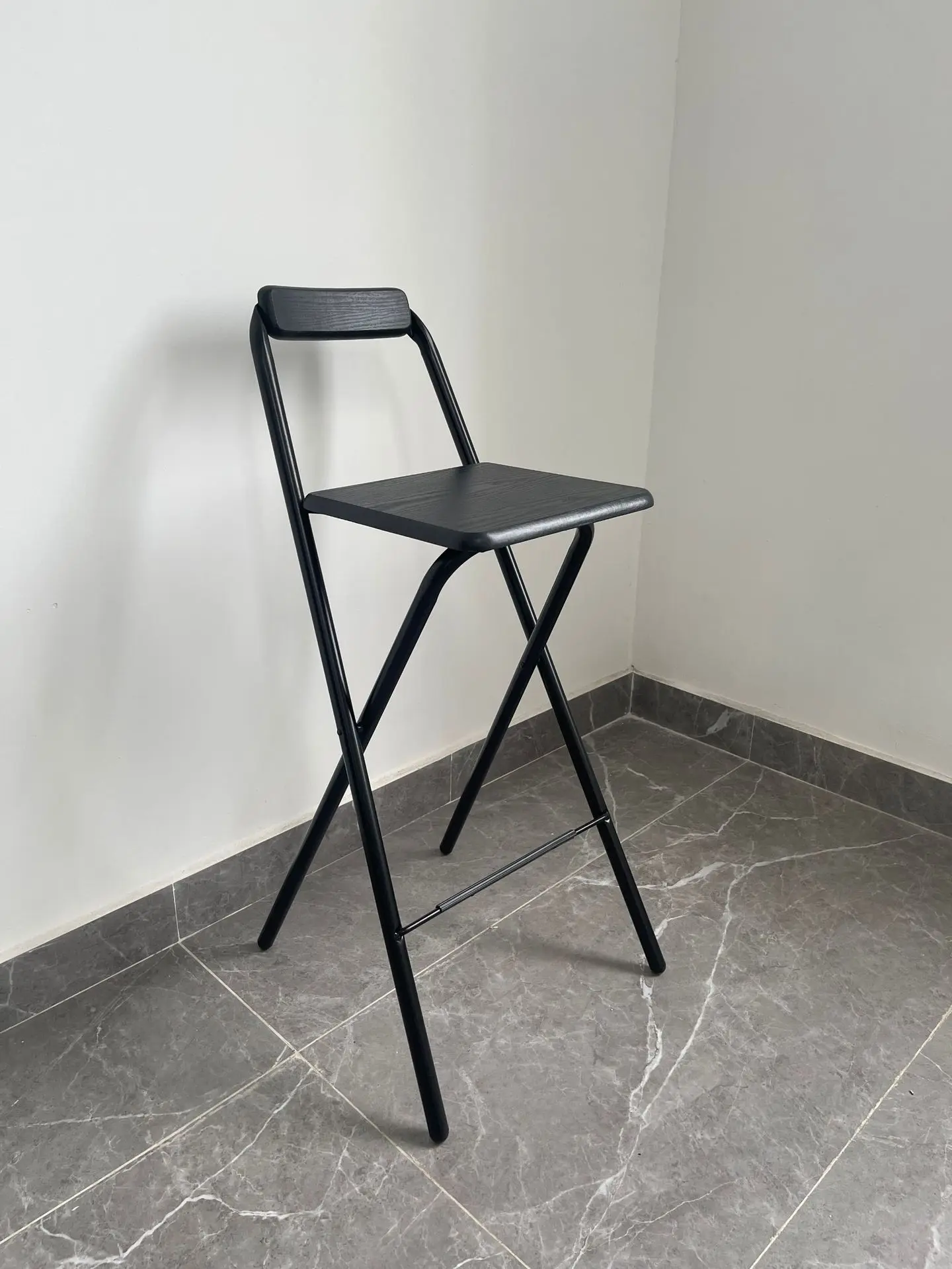 Modern MDF Wood and Metal Folding bar Chairs bar Stools Wholesale Stool ...