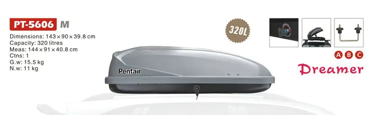 off Road Roof Box 320lits/450lits Waterproof Travel Car Roof Luggage ...