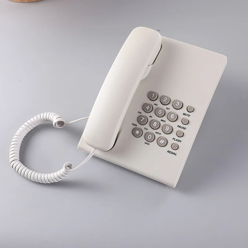 Basic Analog Desk Telephone System Land Line Corded Phone for Hotel ...