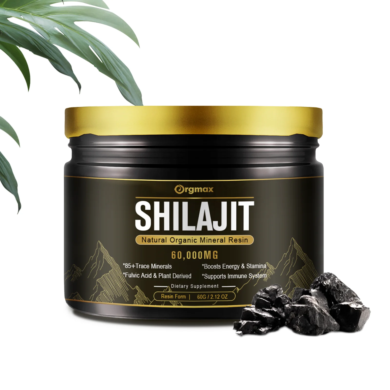 OEM Shilajit Cream Pure Himalayan Shilajit Resin with Fulvic Acid 60g ...