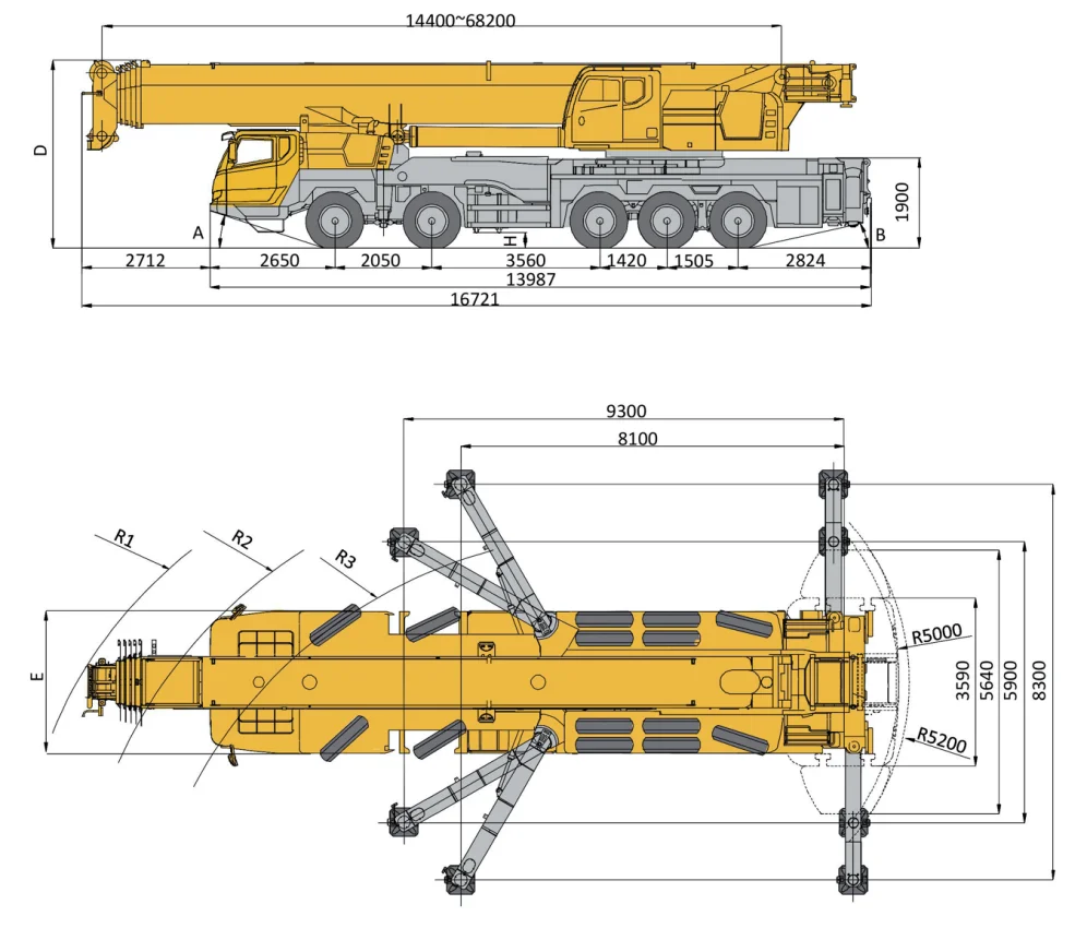 Heavy Duty 130ton Hydraulic Truck Crane Xct130_1 With Low Price - Buy ...