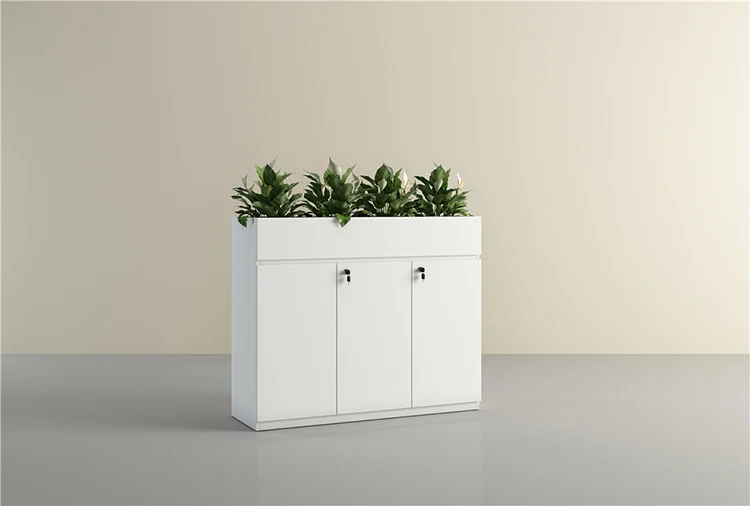 Planter Box File Storage Cabinet – Modern Wooden Office Cabinet with ...