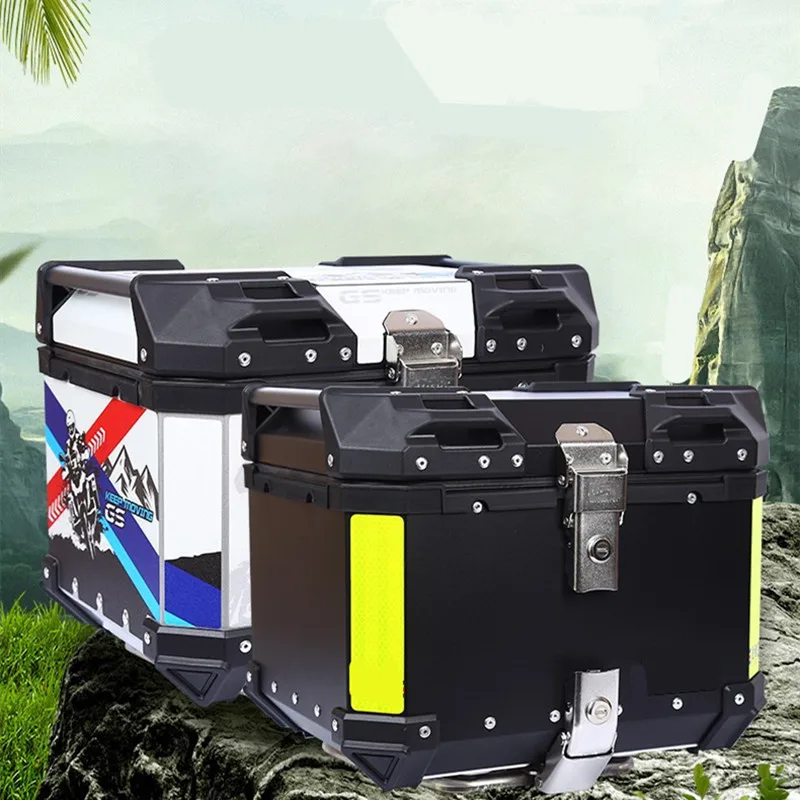 New Design 45l Motorcycle Tail Box Aluminum Alloy Security Anti-theft ...