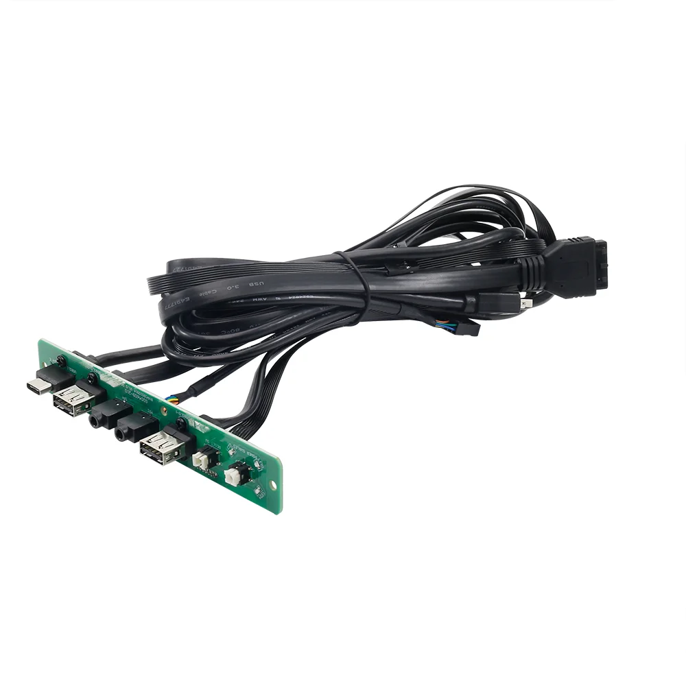 PC Computer Front Panel Motherboard Cable Dual USB3.0 with Type-C Power ...