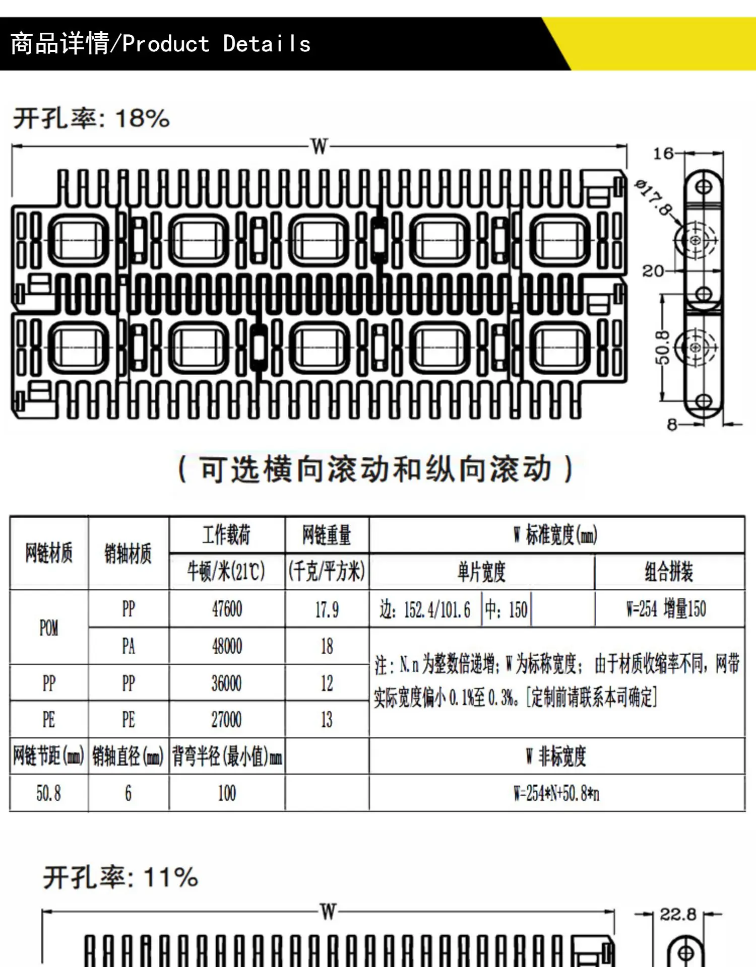 Industrial Heavy Plastic Belt Conveyor Assembly,400 Direction Ball Mesh ...