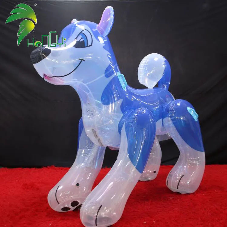 Newest Customized Clear PVC Husky Inflatable Animal Suit Double Layer ...