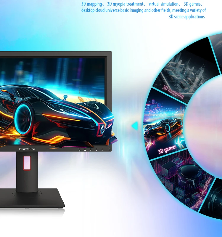 High Quality 24 Inch 2k 4k Lcd 3D Monitor 144hz 165hz DP HD-MI ...