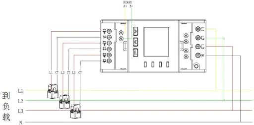 Acrel Adl400n-ct/d16 Rs485 Bidirectional 120a 3 Phase Reflux Monitoring ...