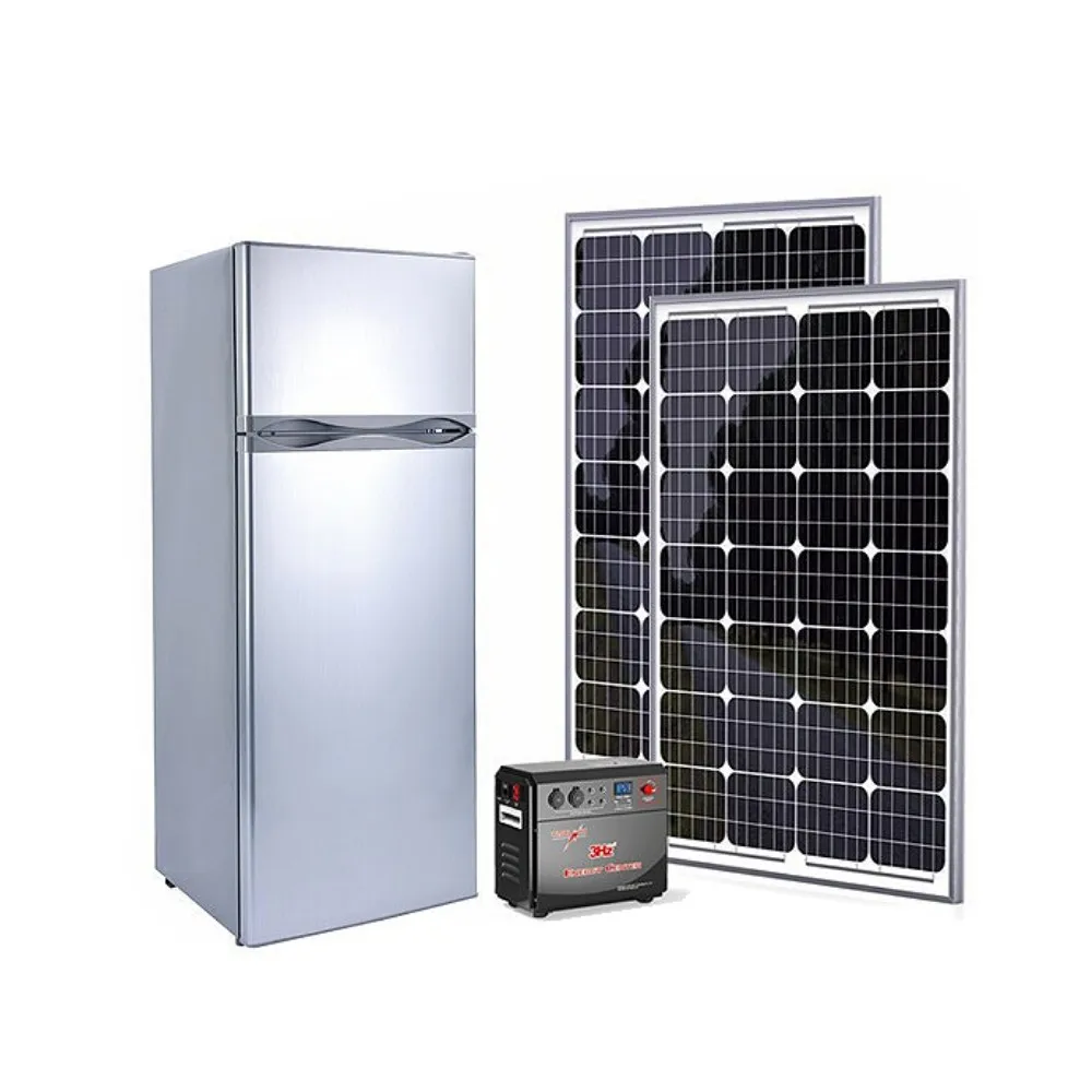 Single Double Door 12v 24v Solar Panel Energy Powered Freezer Refrigerator Fridge Solar Freezer ...