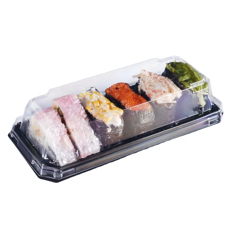 New Arrival Disposable Sushi Take Out Takeaway Sushi Container Clear ...
