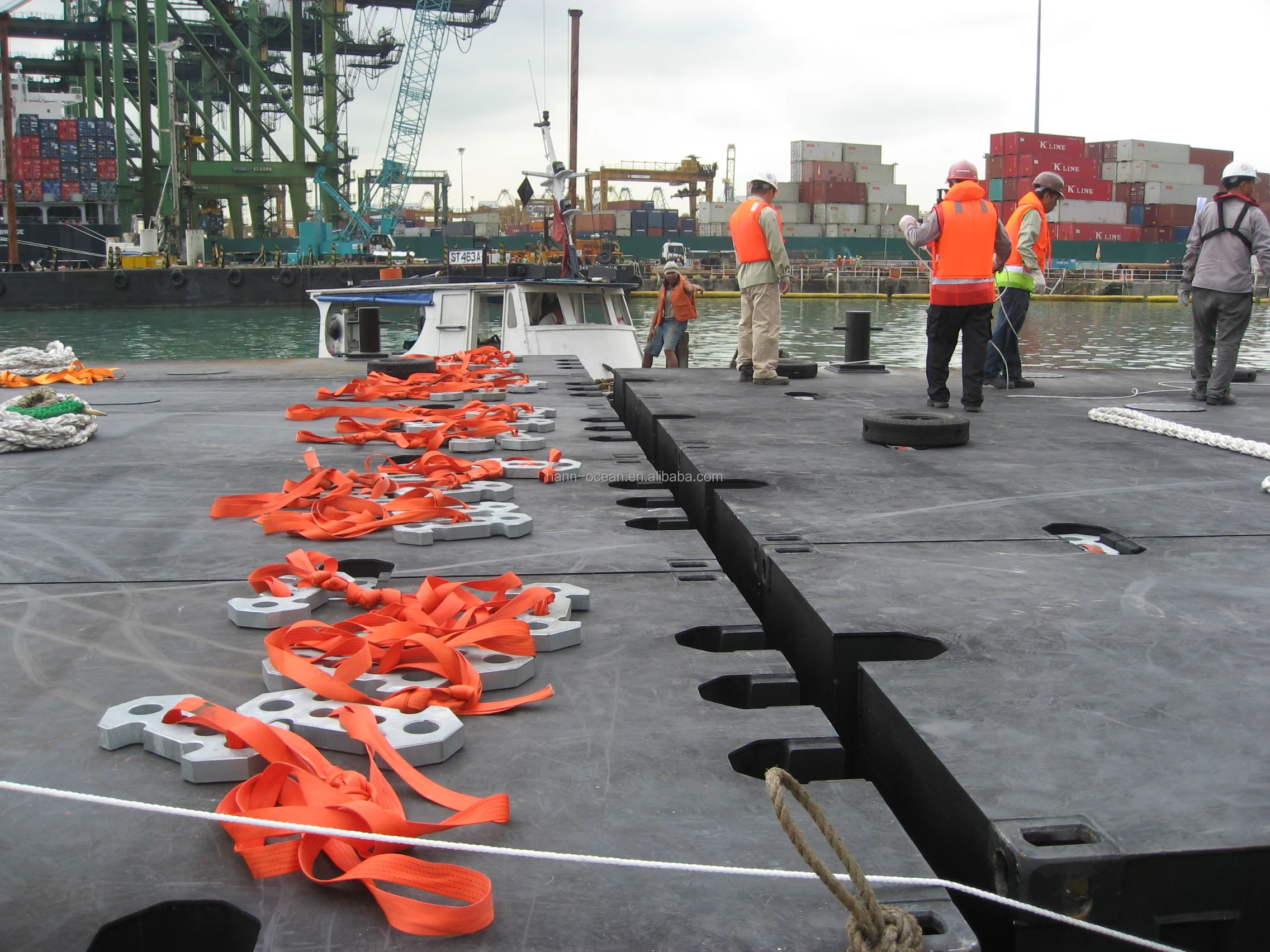 Rigifloat Pontoon System Modular Barge With Iso Freight Sizes - Buy ...