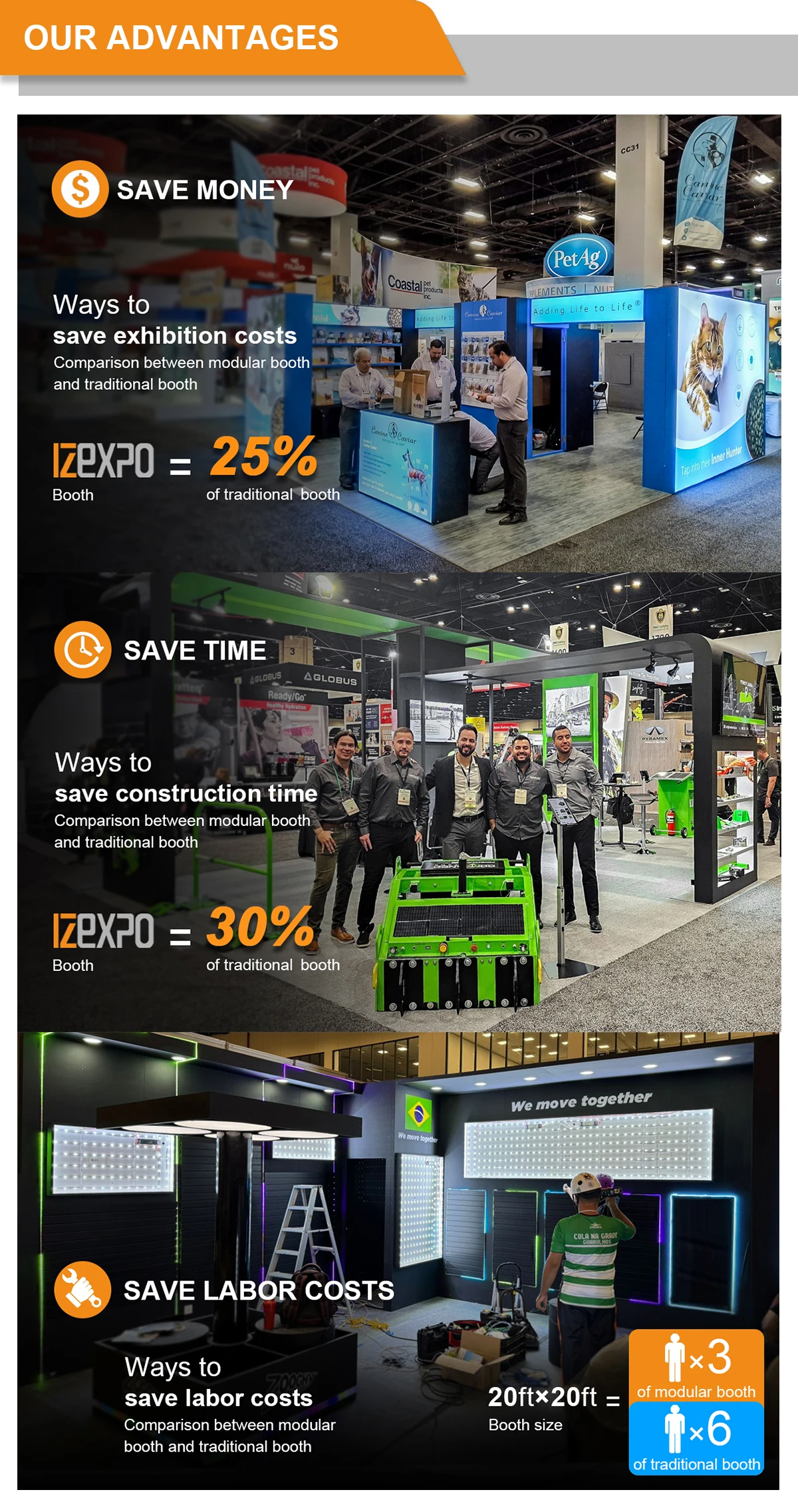 Free Booth Design Customized Recycled Wooden Exhibition Stands 10X20 Other Trade Show Equipment ...
