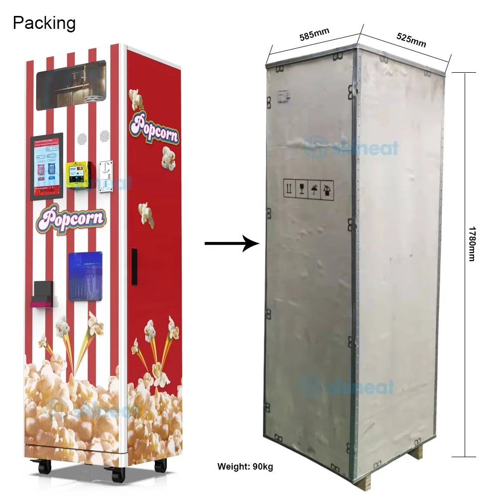 Corn Popping Machine Full-automatic Pop Corn/popcorn Vending Machine ...