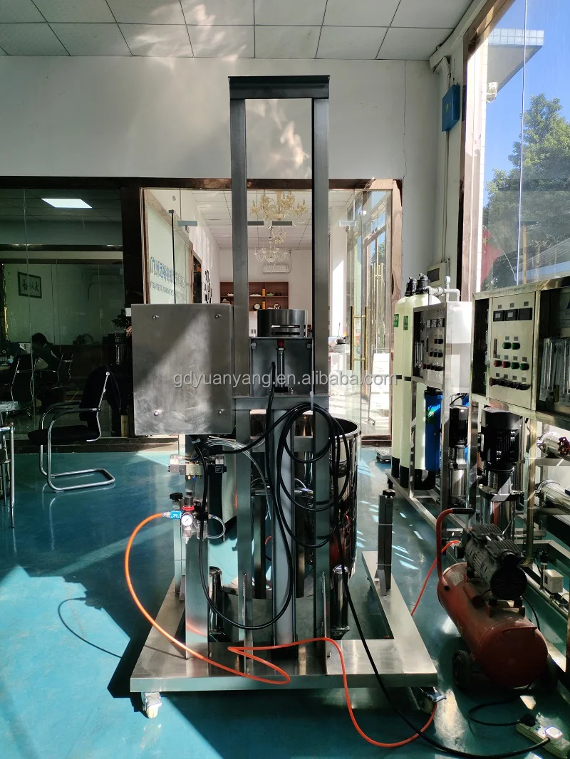 Pneumatic Lift Homogenizer Paint Paste Blending High Shear Bucket Mixer ...