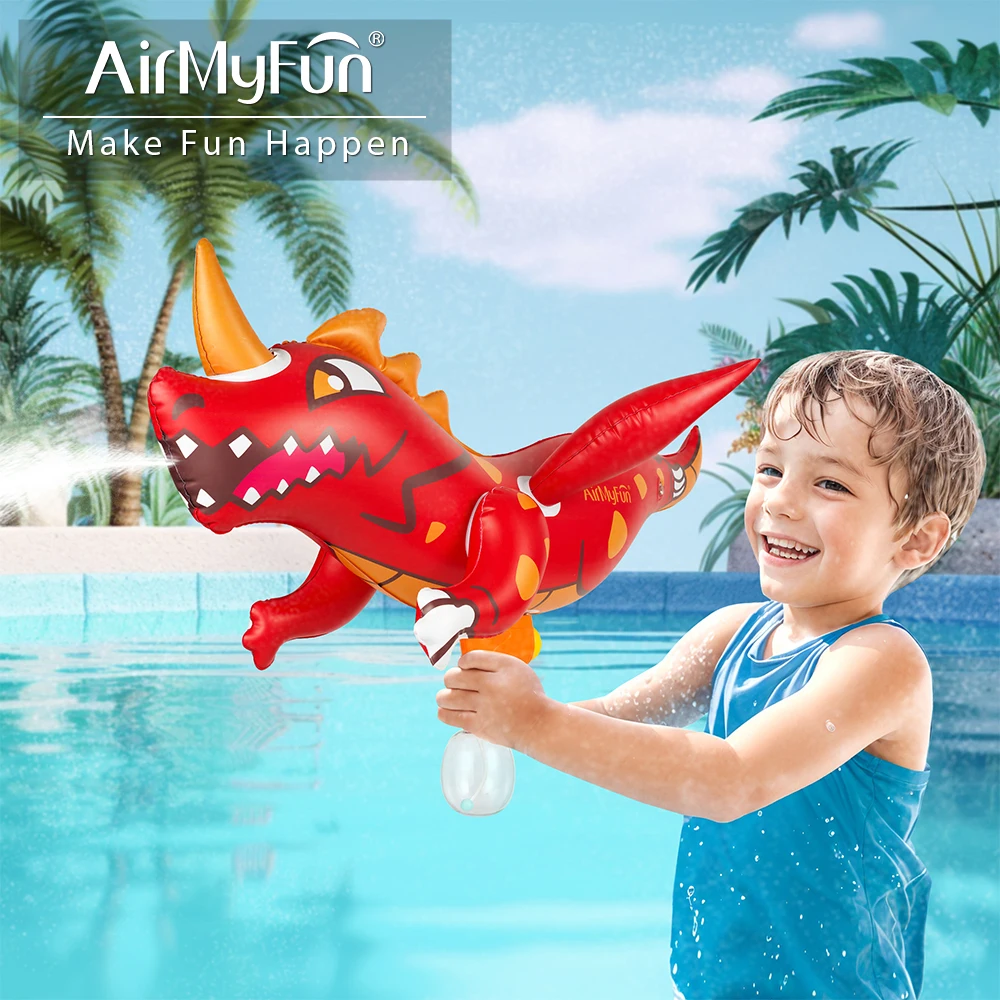 AirMyFun New Balloon Electric Water Launcher Kids Swim Pool Shooting ...