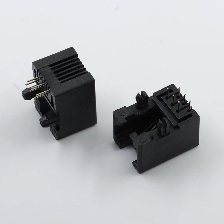 Rj11 Right-angle Modular Jack Low Profile 6p6c Female Rj11 Connector ...