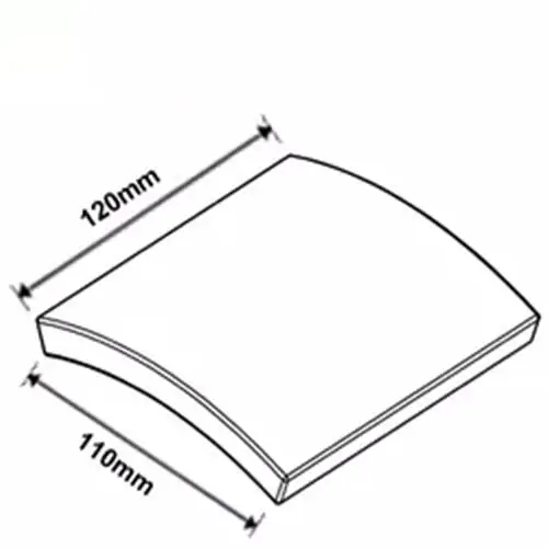 Strong Rust Resistant Half Round Magnet Neodymium Segment Bonded Arched ...