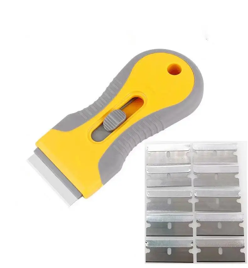 Glue Removal Blade Glass Oven Razor Scraper Plastic Handle Razor ...