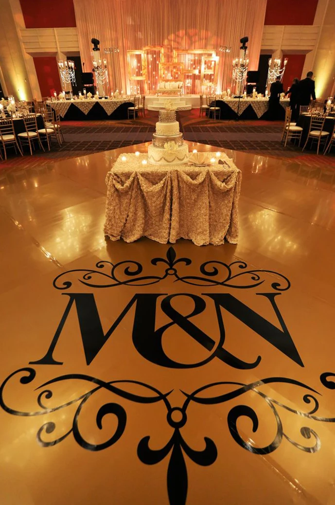 Custom Gloss Wedding Dance Floor Decals Warp Rustic Dance Floor Ideas ...