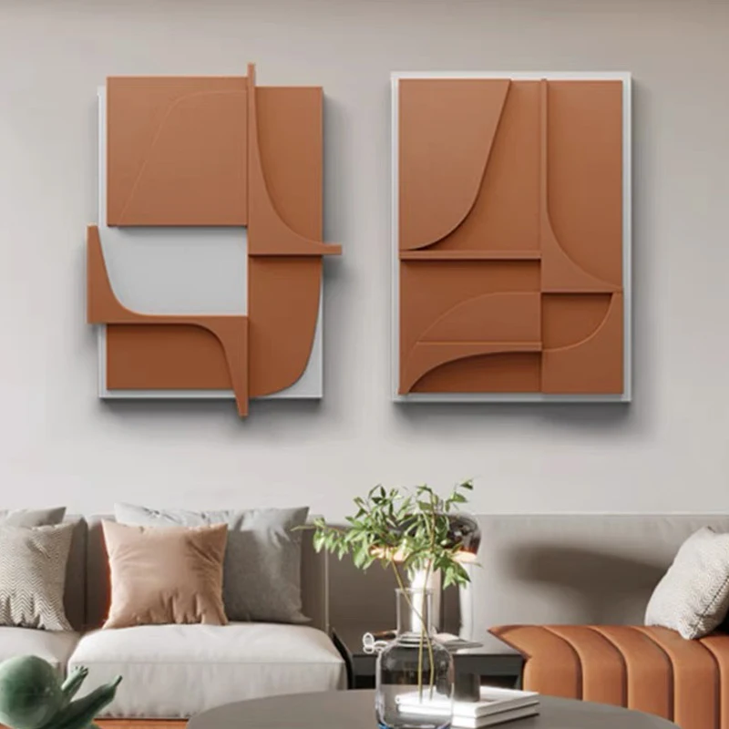 Abstract 3D Texture Wall Art - Modern Handpainted Relief