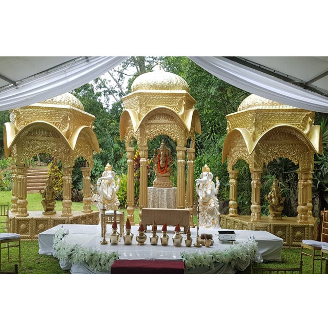 Grand Wedding Temple Mandap Durban Rajwada Temple Style Wedding Mandap ...