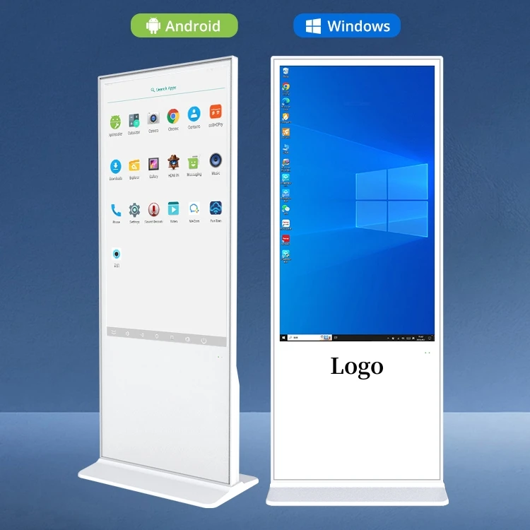 Floor Standing Vertical Interactive Digital Signage and Display 43 ...