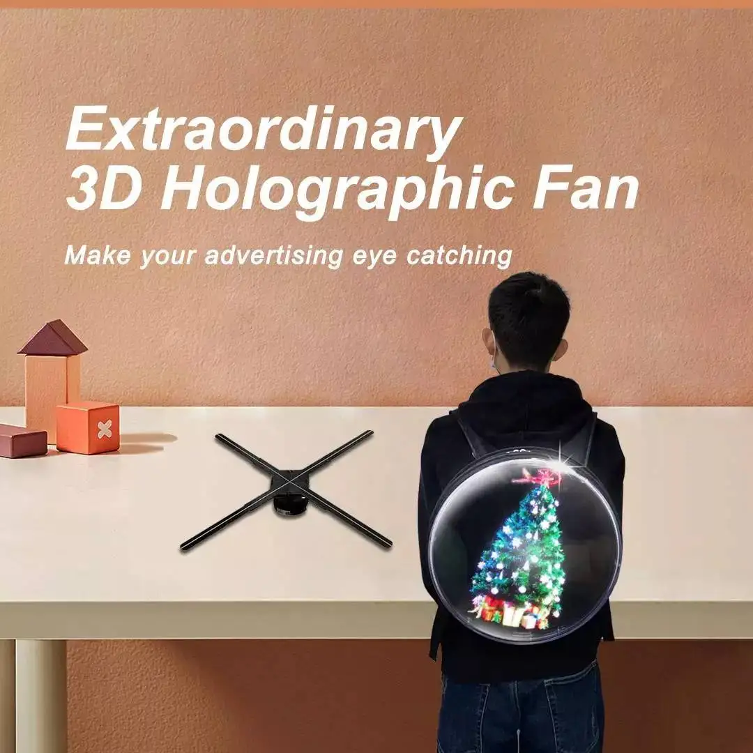 Portable 3D Hologram Backpack - Outdoor Advertising Display