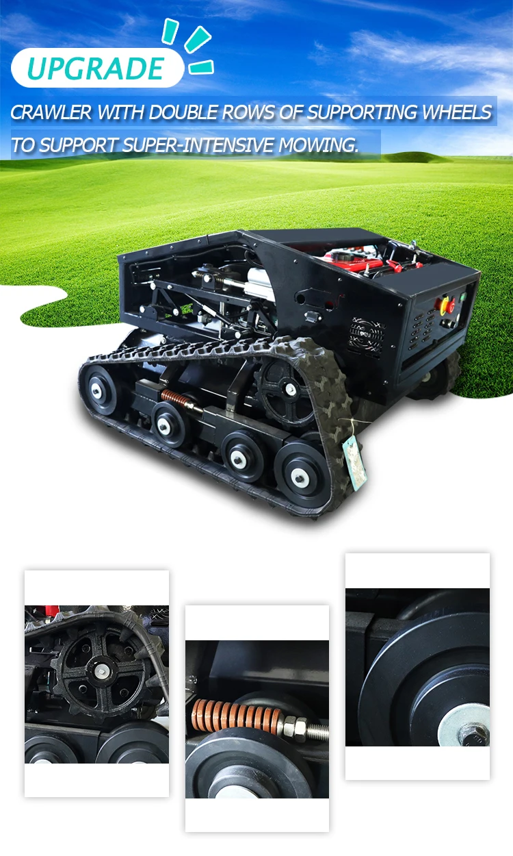 Awy800 Grass Trimmer Brush Cutter Gasoline Crawler Robotic Remote ...