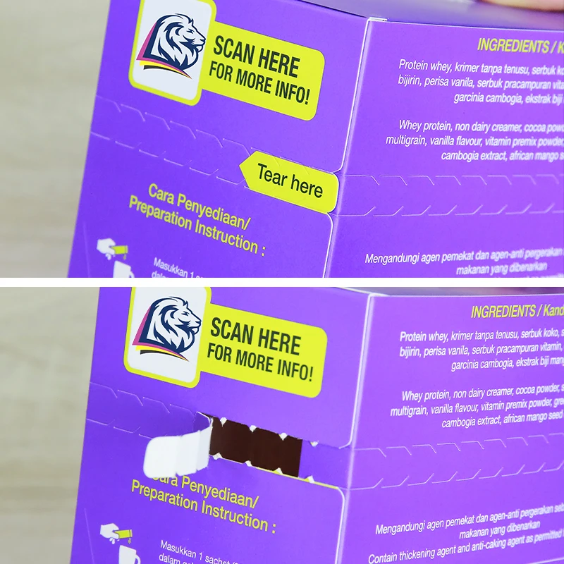 Kraft Boxes Tear Open Zipper Tear Strip Mailer Packaging Shipping Box ...