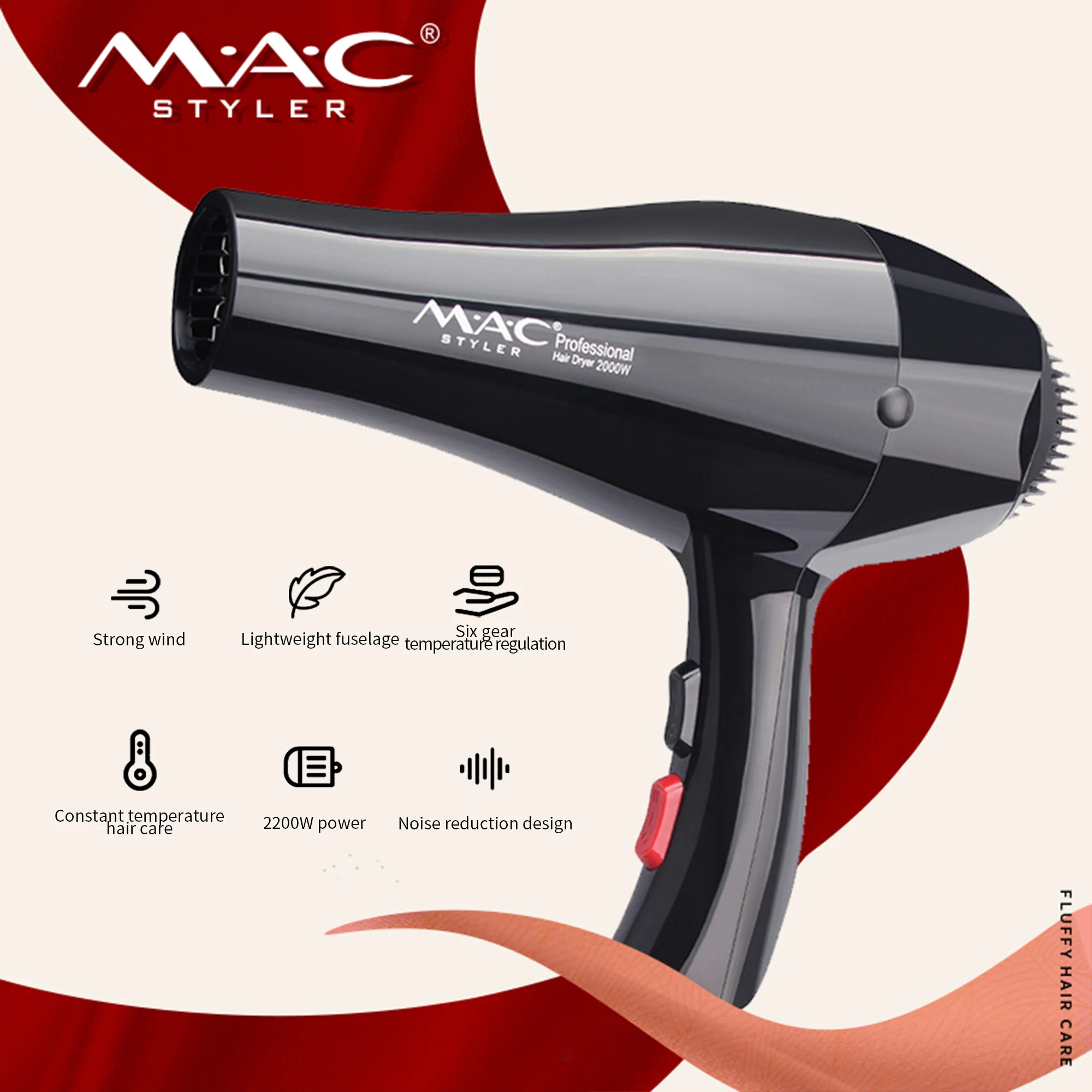 Factory Wholesale Barber Shop Customizable 2000w Hood Hair Dryers ...