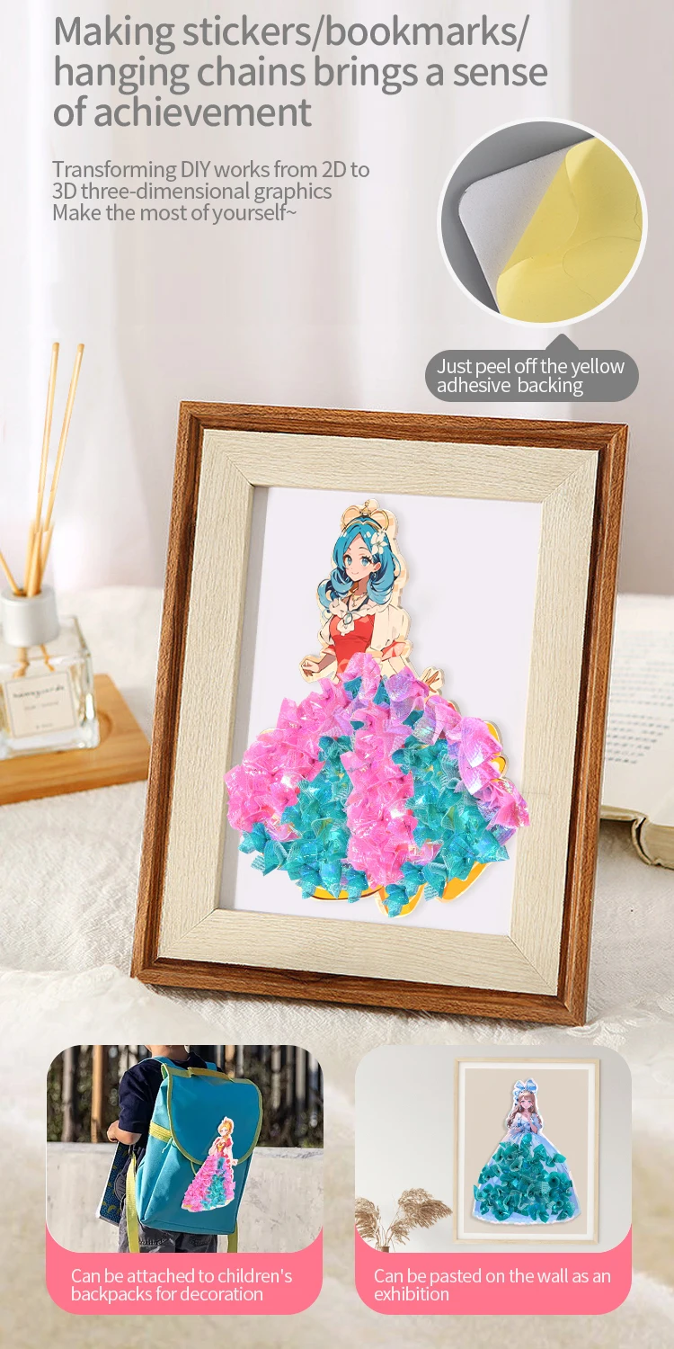 Customized DIY 3D Drawing Board Cards for Kids' Education