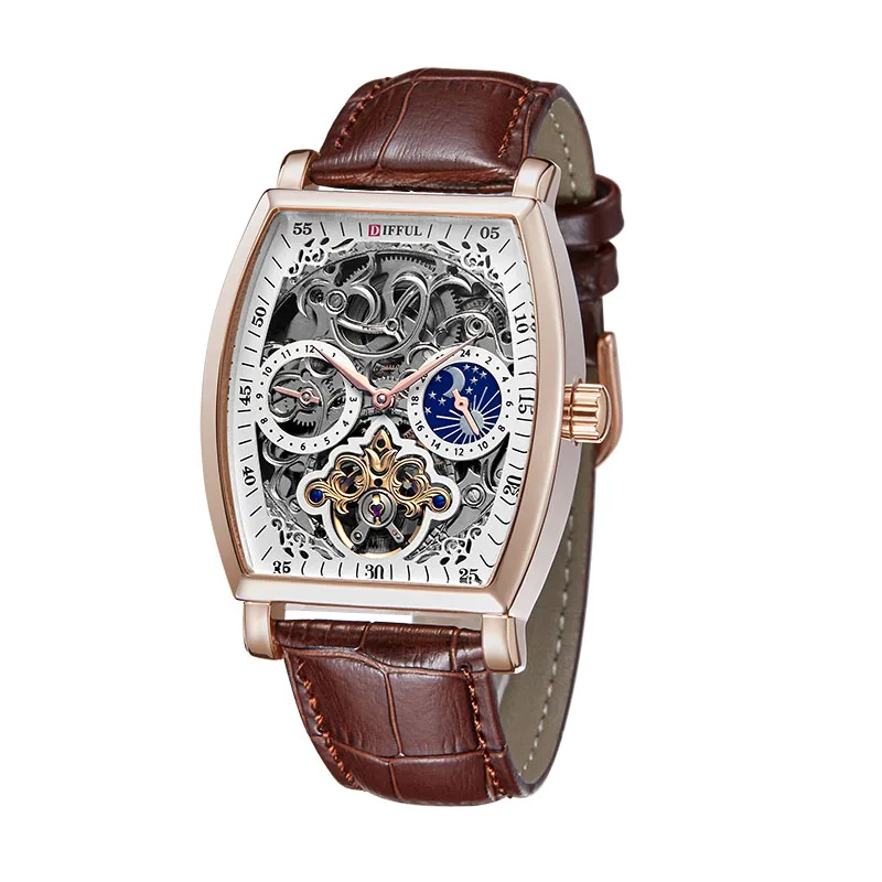 Difful Dropshipping Visible Aumatic Movement Watch Utime Automatic Men ...