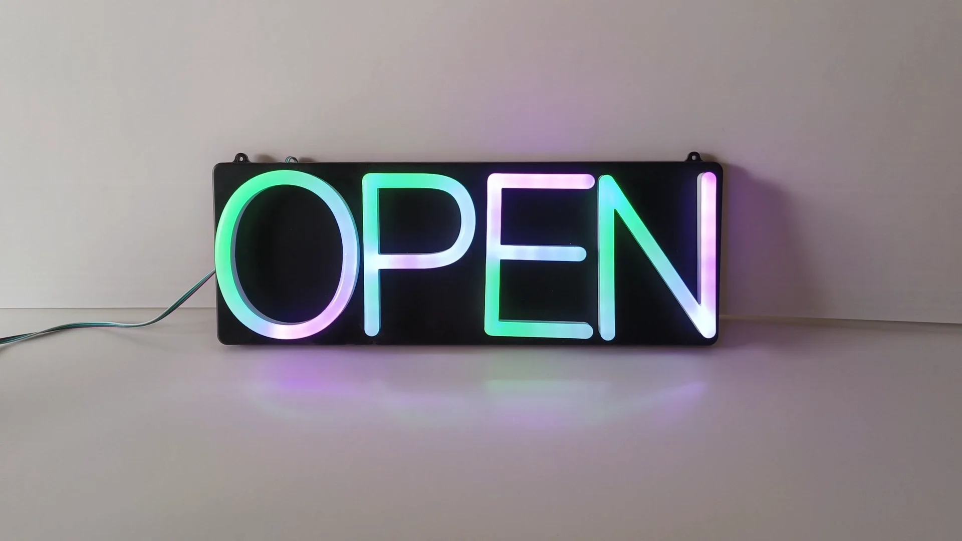 Custom Outdoor Waterproof Store Front Door Open Sign Door Mount Rgb ...