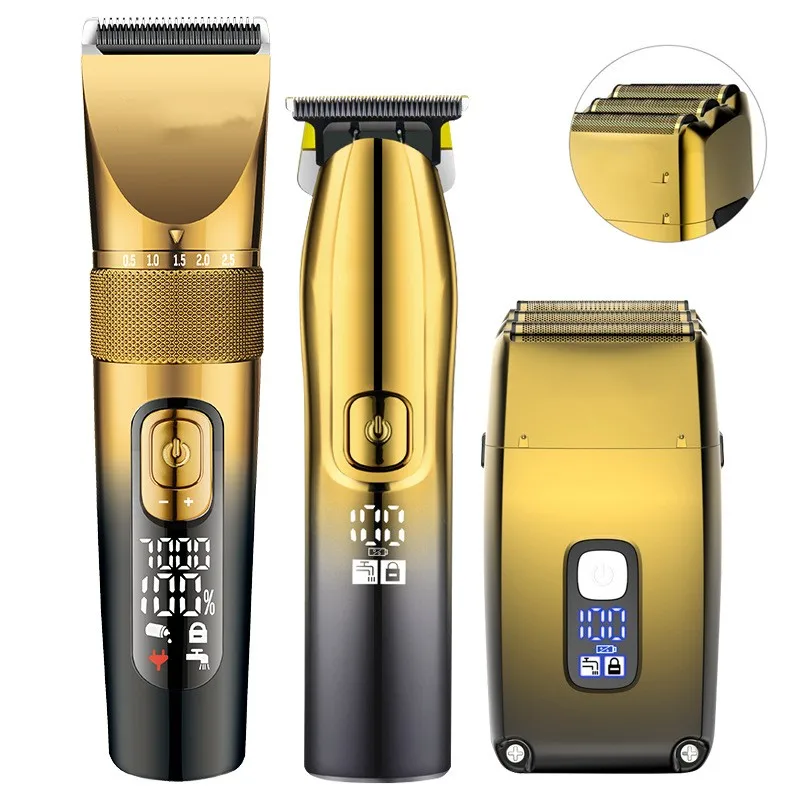 New Design 3 In 1 Hair Clippers Electric Shaver 3 Pieces Hair Trimmer ...