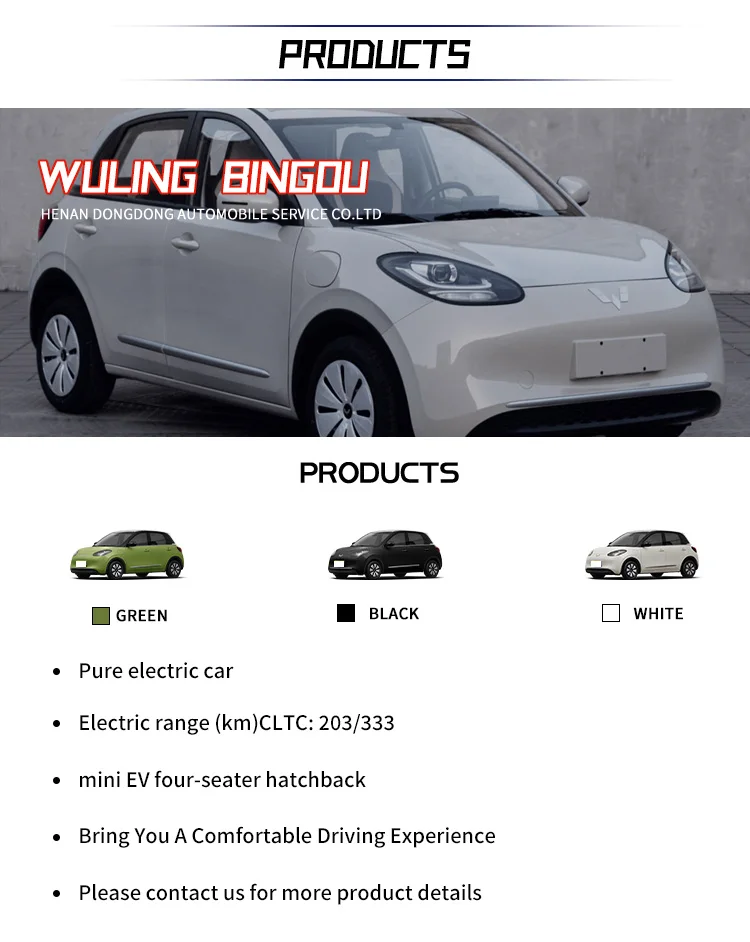 Wuling Bingo Mini EV Cars - Efficient Electric Vehicles