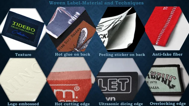 High Quality Customized Labels Custom Folded Garment Textile For ...