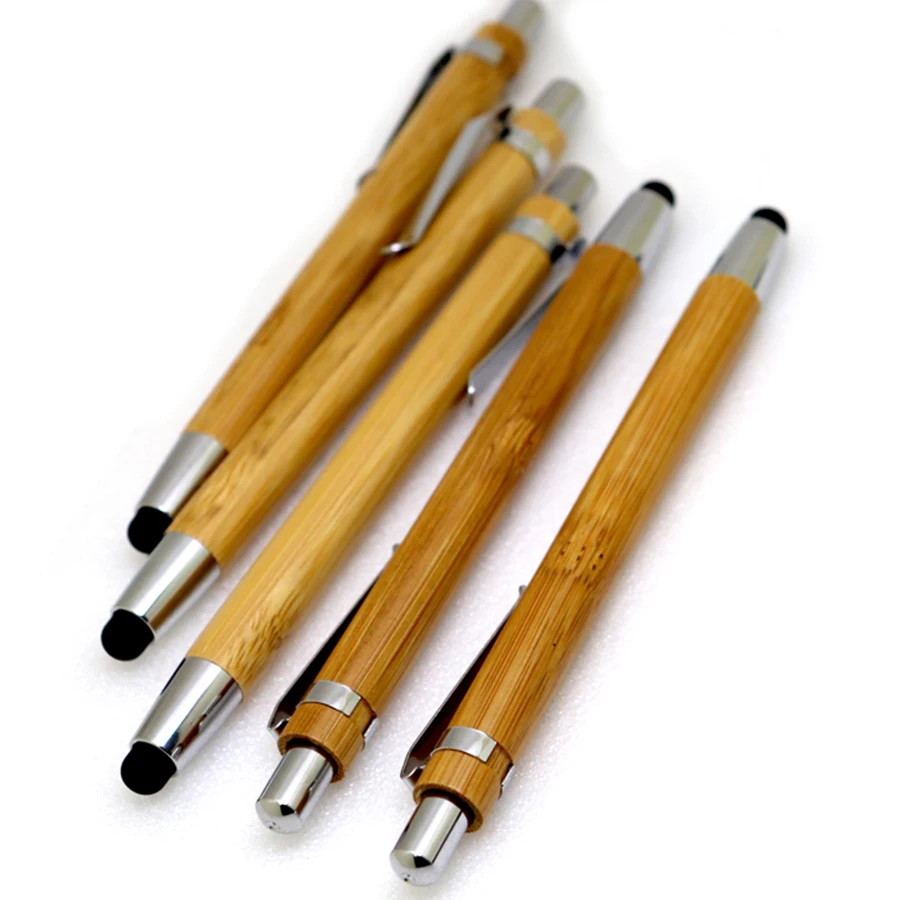 School Supplies Personalized Wooden Customized Eco Friendly Engraved Bamboo Ballpoint Pen With ...