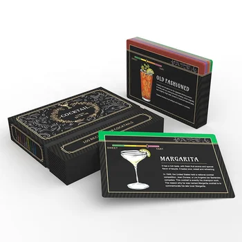 Custom Printed Cocktail Recipe Flash Cards Custom Printing Services ...