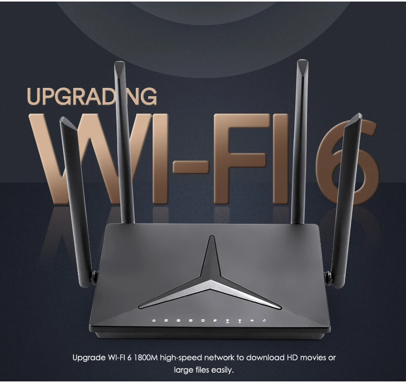 Ax1800 Wifi 6 Router App Control Dual-core Ddr3 256mb Wifi Router 4 ...