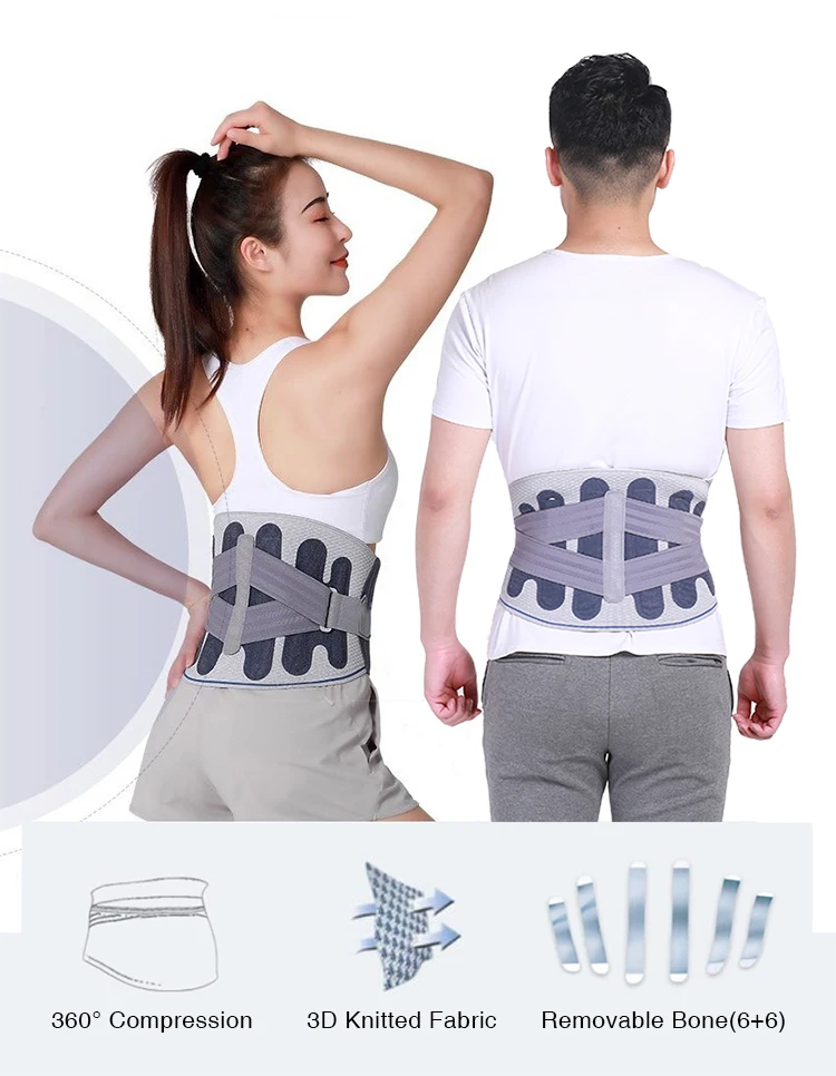 Logo Man Women Removable 6 Strays Providing Support To Lumbar Sacral ...
