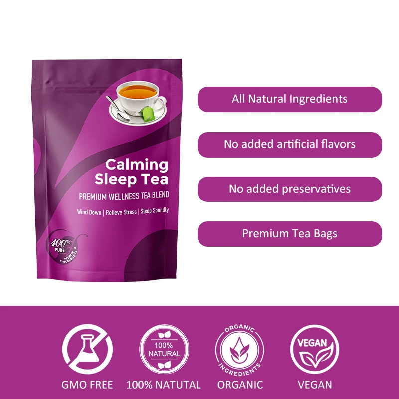 Chamomile Tea Calming Herbal Sleep Tea with Passion Flower