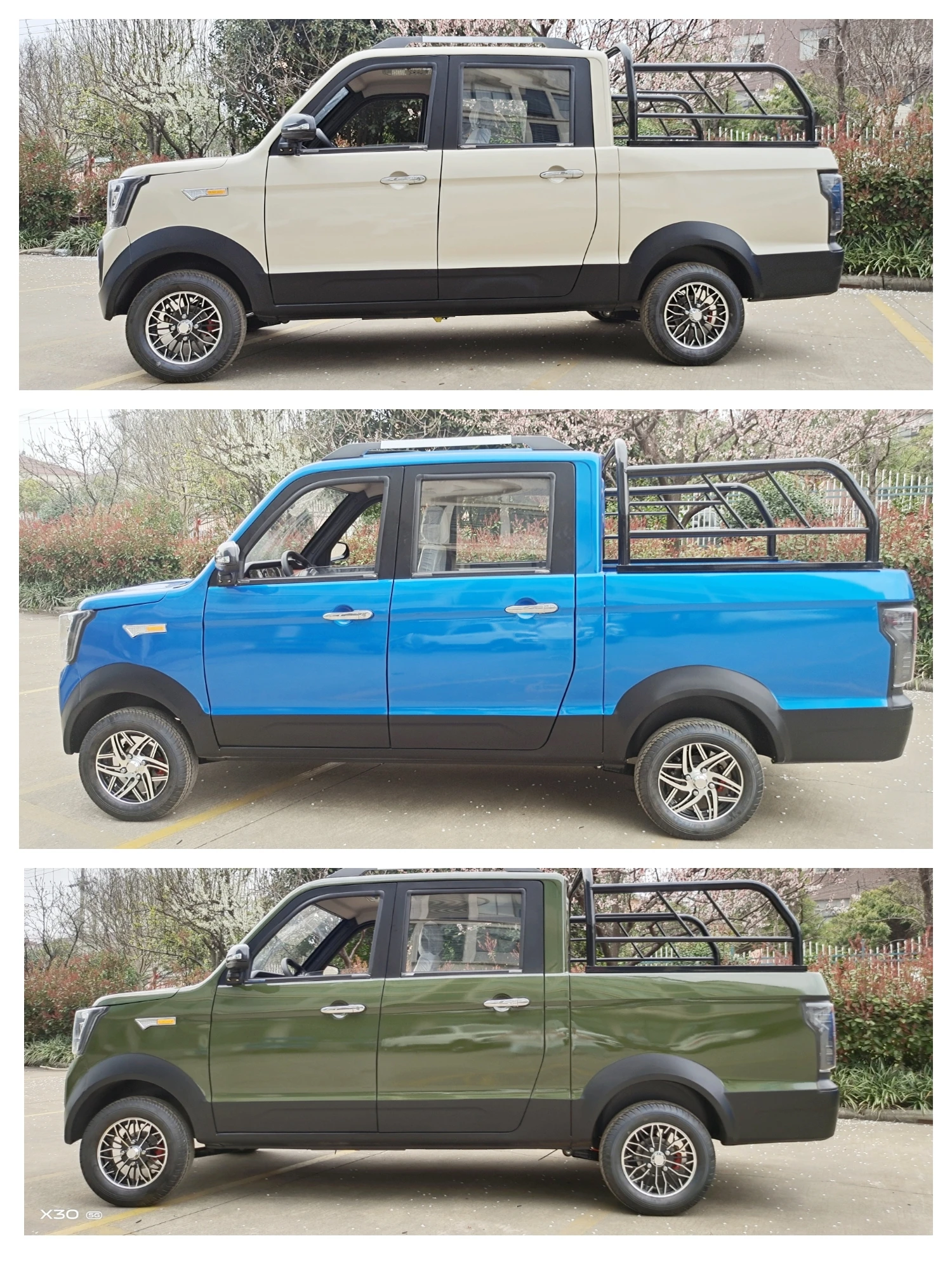 Chang Li Mini Electric Pickup Truck with Automatic Gearbox and Cargo ...