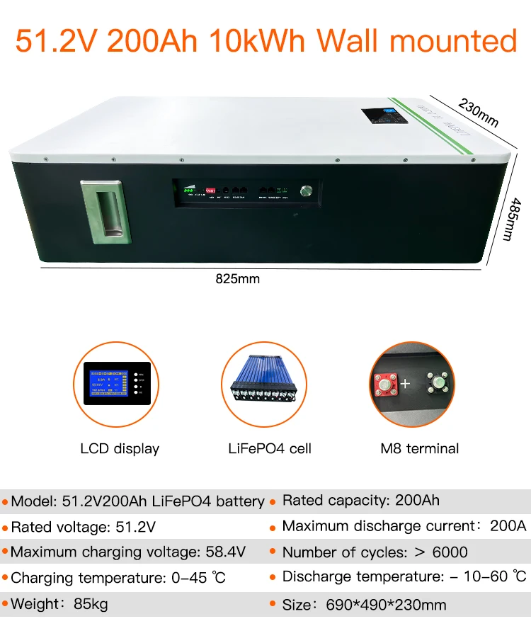 51.2v Lithium Ion Battery Rack-mounted 20kw 15kw 10kw Solar Battery 48v 100ah 200ah 280ah ...