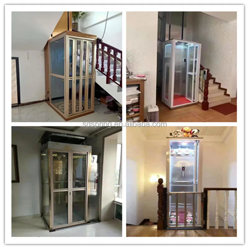 Villa Elevator Cheap Roomless Residential Elevators Hydraulic Home Use Elevator Without Pit ...