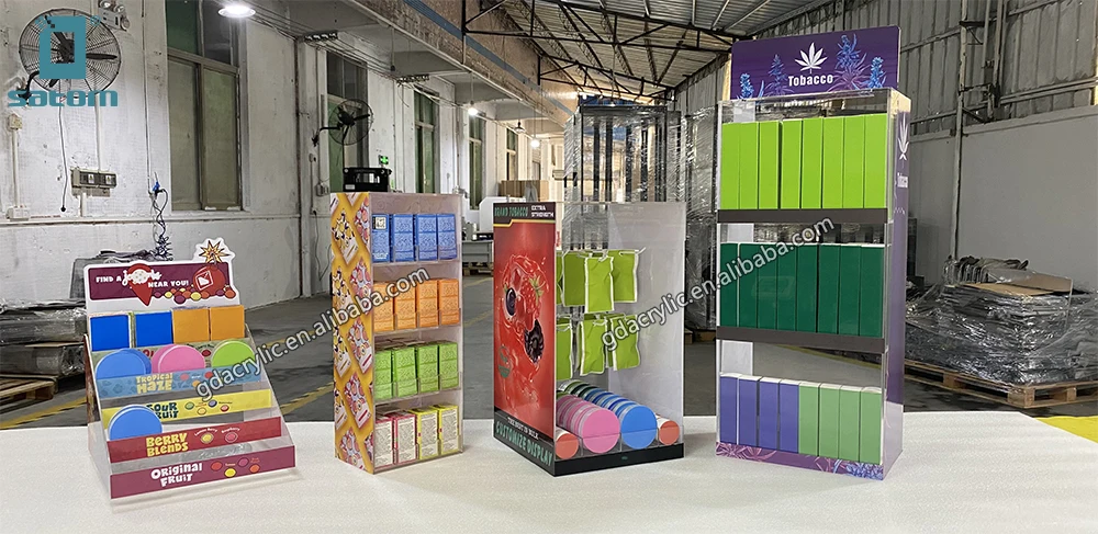 Satom Cigarette Display China Factory Handmade Acrylic Cigarette ...