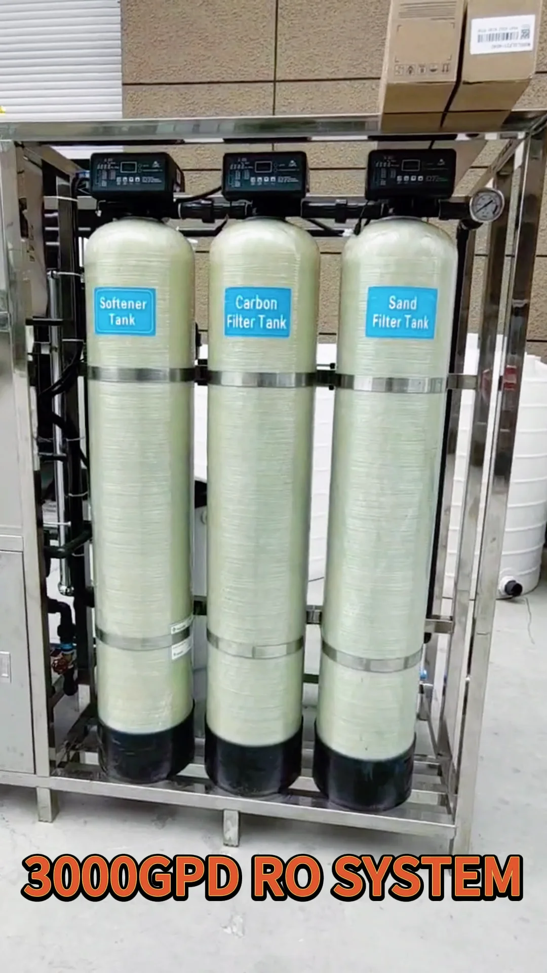 Industrial Purify Underground Boiler 500lph 3000gpd Ro Reverse Osmosis ...