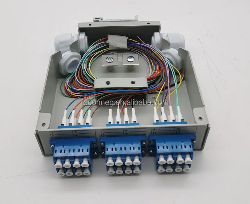 Lc/upc Quad 24 Core Dinrail Metal Box Odf 24 Core Lc Mini Wall Mount ...