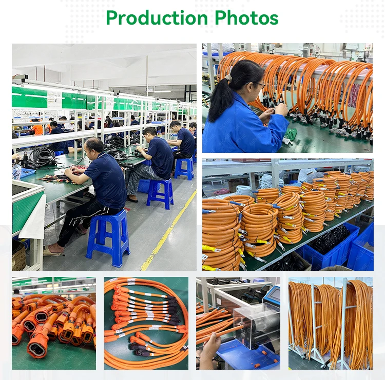 High Voltage EV Charging Inlet EV Charger Cable Assembly for Charging ...