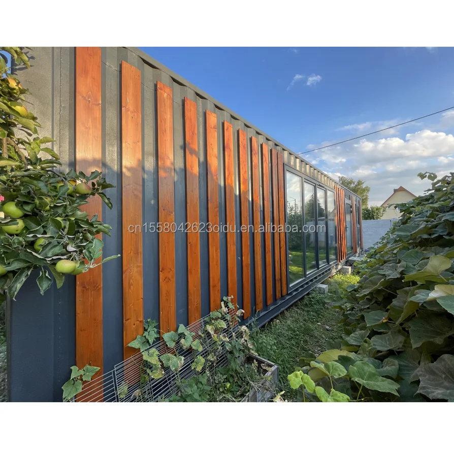 40ft Two Bedroom Container with Glass Door - Modern Hotel
